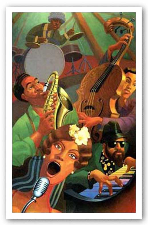 Jazz Quintet ( Serigraph ) – Heritages Art